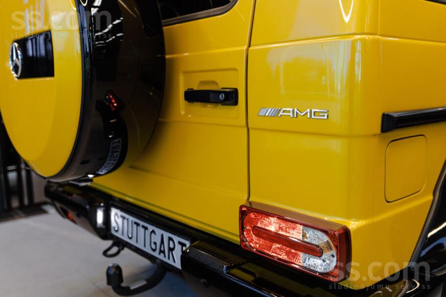 Dzeltens Mercedes-Benz G63 AMG 2016 Rīga, ar dzinēja tilpumu 5.50 L un nobraukumu 32 tūkst. km par 175000 €, foto 11 vietnē AUTOMOTO.COM.LV