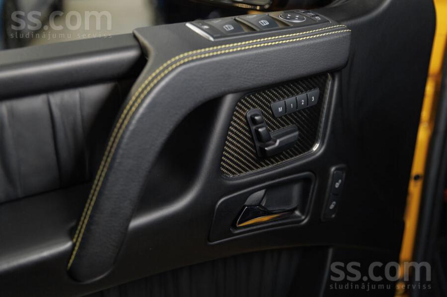 Dzeltens Mercedes-Benz G63 AMG 2016 Rīga, ar dzinēja tilpumu 5.50 L un nobraukumu 32 tūkst. km par 175000 €, foto 14 vietnē AUTOMOTO.COM.LV