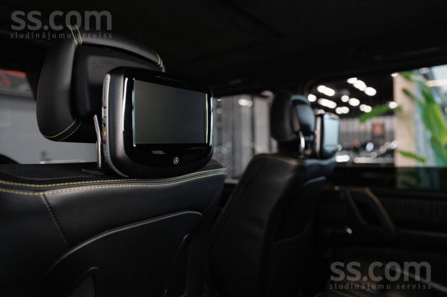 Dzeltens Mercedes-Benz G63 AMG 2016 Rīga, ar dzinēja tilpumu 5.50 L un nobraukumu 32 tūkst. km par 175000 €, foto 26 vietnē AUTOMOTO.COM.LV