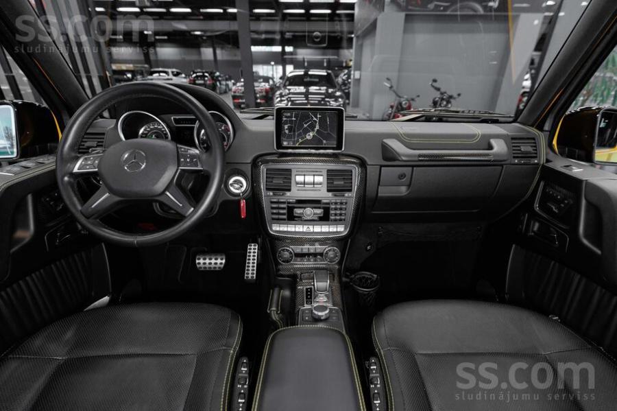 Dzeltens Mercedes-Benz G63 AMG 2016 Rīga, ar dzinēja tilpumu 5.50 L un nobraukumu 32 tūkst. km par 175000 €, foto 30 vietnē AUTOMOTO.COM.LV