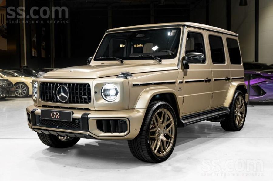 Dzeltens Mercedes-Benz G63 AMG 2025 Rīga, ar dzinēja tilpumu 4.00 L un nobraukumu 9 tūkst. km par 216900 €, foto 1 vietnē AUTOMOTO.COM.LV