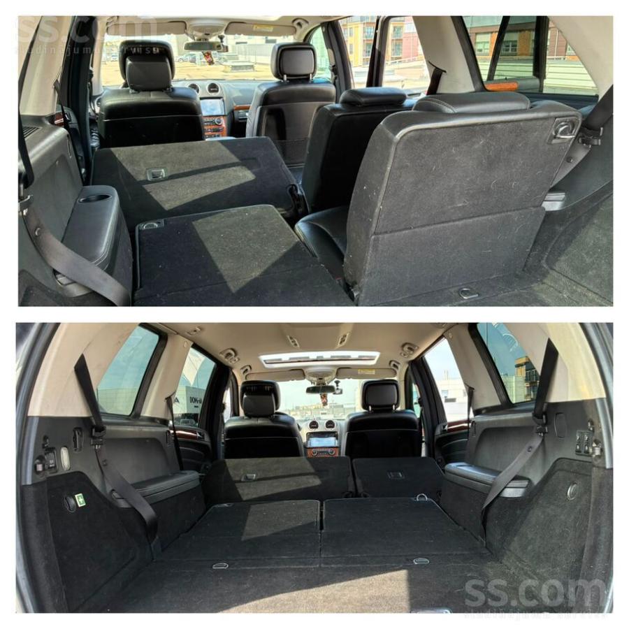 Black Mercedes-Benz GL 320 2007 in Riga, with an engine capacity of 3.00 L and mileage of 345 thousand km for 11980 €, photo 17 on AUTOMOTO.COM.LV