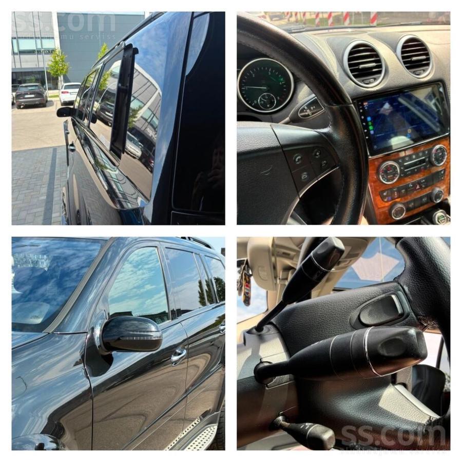 Black Mercedes-Benz GL 320 2007 in Riga, with an engine capacity of 3.00 L and mileage of 345 thousand km for 11980 €, photo 17 on AUTOMOTO.COM.LV