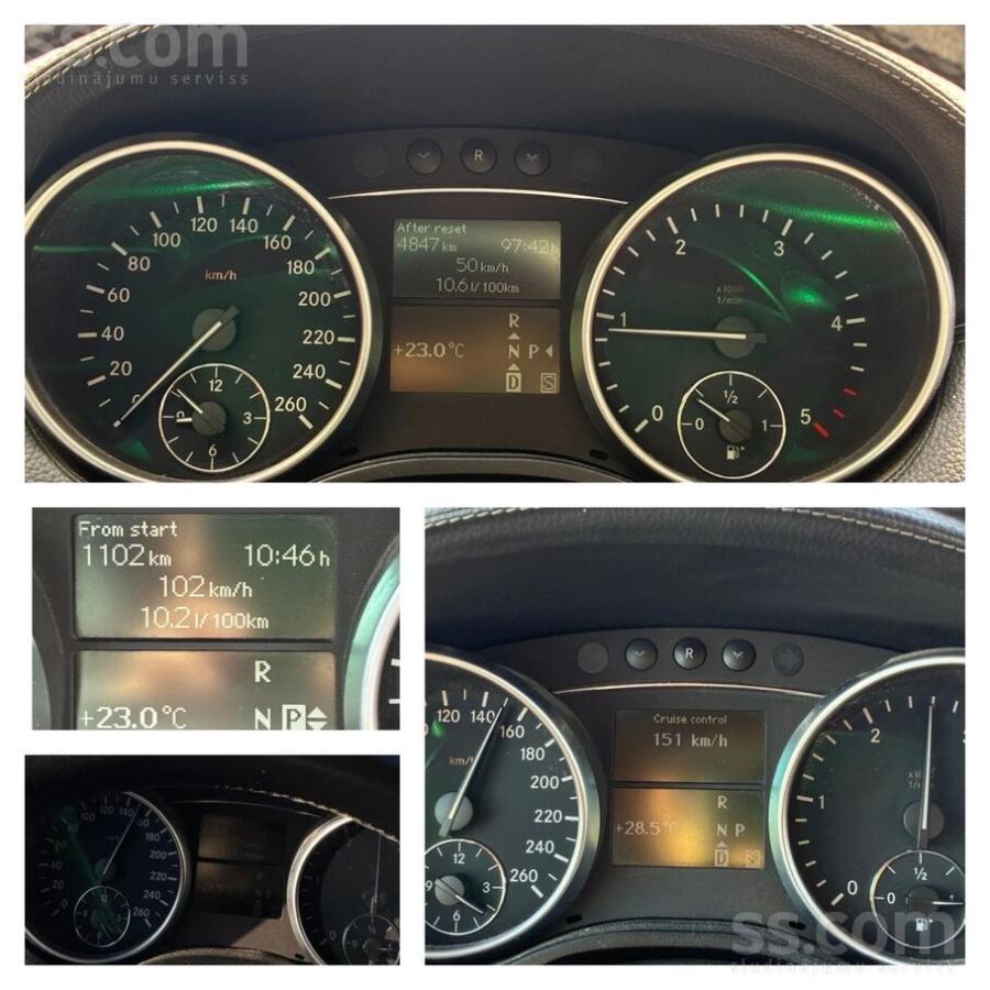 Black Mercedes-Benz GL 320 2007 in Riga, with an engine capacity of 3.00 L and mileage of 345 thousand km for 11980 €, photo 20 on AUTOMOTO.COM.LV