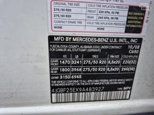 Белый Мерседес ГЛ 320 2010 в Каунас, объемом двигателя 3.00 л и пробегом 299 тыс. км за 10500 €, фото 18 на AUTOMOTO.COM.LV