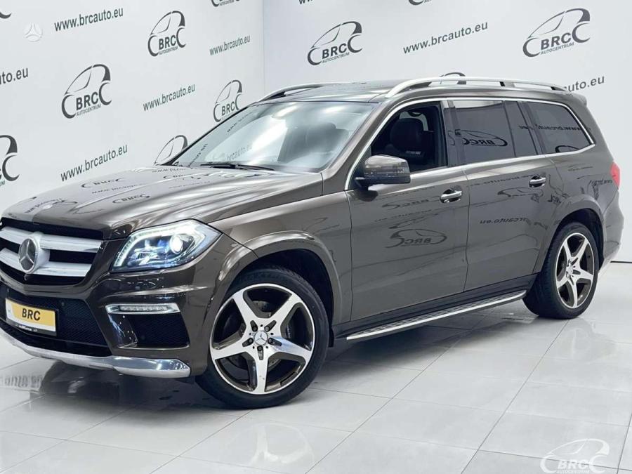 Brown Mercedes-Benz GL 350 2013 in Vilnius, with an engine capacity of 2.99 L and mileage of 387 thousand km for 15500 €, photo 1 on AUTOMOTO.COM.LV