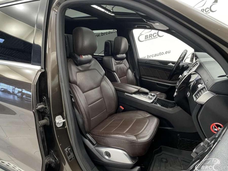 Brown Mercedes-Benz GL 350 2013 in Vilnius, with an engine capacity of 2.99 L and mileage of 387 thousand km for 15500 €, photo 8 on AUTOMOTO.COM.LV