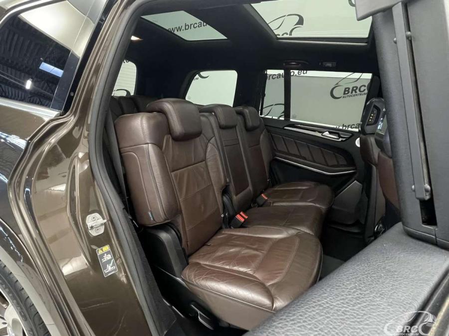 Brown Mercedes-Benz GL 350 2013 in Vilnius, with an engine capacity of 2.99 L and mileage of 387 thousand km for 15500 €, photo 14 on AUTOMOTO.COM.LV