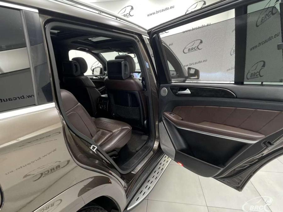 Brown Mercedes-Benz GL 350 2013 in Vilnius, with an engine capacity of 2.99 L and mileage of 387 thousand km for 15500 €, photo 15 on AUTOMOTO.COM.LV