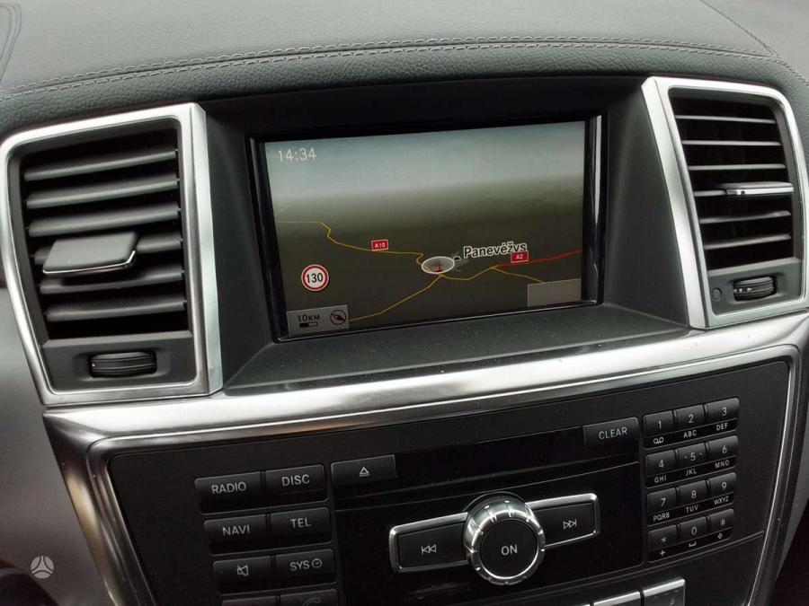 Grey Mercedes-Benz GL 350 2014 in Panevezys, with an engine capacity of 3.00 L and mileage of 198 thousand km for 18500 €, photo 16 on AUTOMOTO.COM.LV