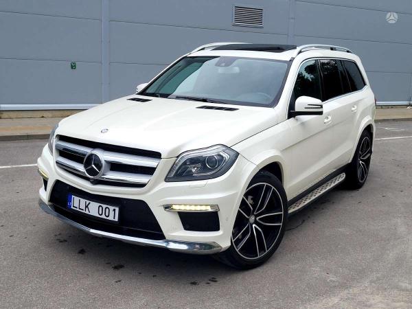White Mercedes-Benz GL 350 2013 in Vilnius, with an engine capacity of 2.99 L and mileage of 297 thousand km for 17750 €, photo 1 on AUTOMOTO.COM.LV