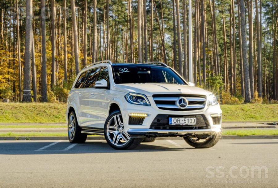 Белый Мерседес ГЛ 350 2013 в Рига, объемом двигателя 3.00 л и пробегом 263 тыс. км за 22990 €, фото 3 на AUTOMOTO.COM.LV