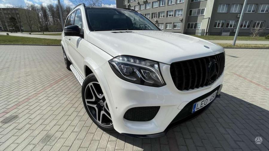 Белый Мерседес ГЛ 350 2015 в Каунас, объемом двигателя 2.99 л и пробегом 229 тыс. км за 27800 €, фото 7 на AUTOMOTO.COM.LV