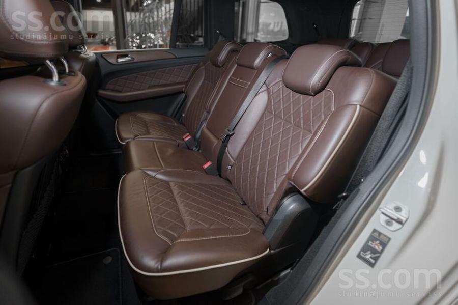 White Mercedes-Benz GL 350 2016 in Riga, with an engine capacity of 3.00 L and mileage of 85 thousand km for 32500 €, photo 25 on AUTOMOTO.COM.LV