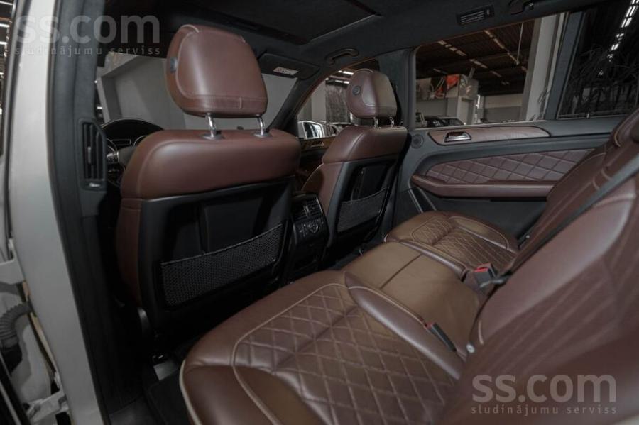 White Mercedes-Benz GL 350 2016 in Riga, with an engine capacity of 3.00 L and mileage of 85 thousand km for 32500 €, photo 27 on AUTOMOTO.COM.LV