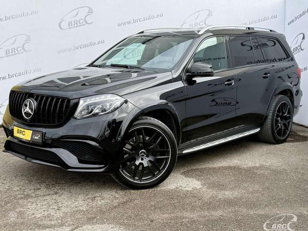 Black Mercedes-Benz GL 450 2014 in Klaipeda, with an engine capacity of 4.66 L and mileage of 156 thousand km for 22700 €, photo 1 on AUTOMOTO.COM.LV