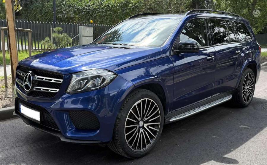 Синий Мерседес ГЛ 450 2015 в Каунас, объемом двигателя 3.00 л и пробегом 150 тыс. км за 23456 €, фото 1 на AUTOMOTO.COM.LV