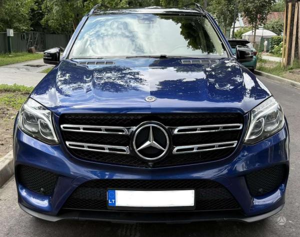 Blue Mercedes-Benz GL 450 2015 in Kaunas, with an engine capacity of 3.00 L and mileage of 150 thousand km for 23456 €, photo 2 on AUTOMOTO.COM.LV