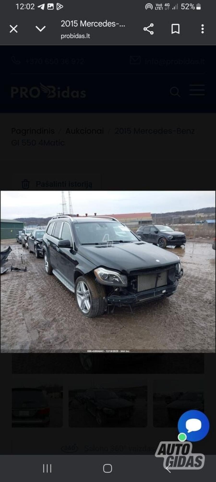 Mercedes-Benz gl-550 2015 Viļņa, ar dzinēja tilpumu 4.70 L un nobraukumu 190 tūkst. km par 10000 €, foto 8 vietnē AUTOMOTO.COM.LV