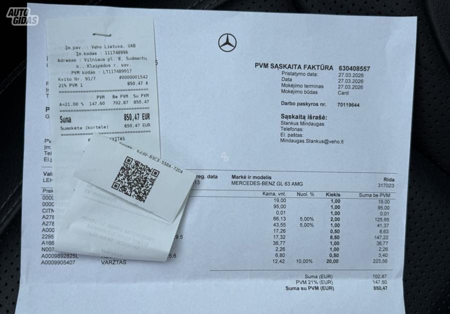 Melns Mercedes-Benz gl-63-amg 2013 Kauņa, ar dzinēja tilpumu 5.50 L un nobraukumu 318 tūkst. km par 19900 €, foto 33 vietnē AUTOMOTO.COM.LV