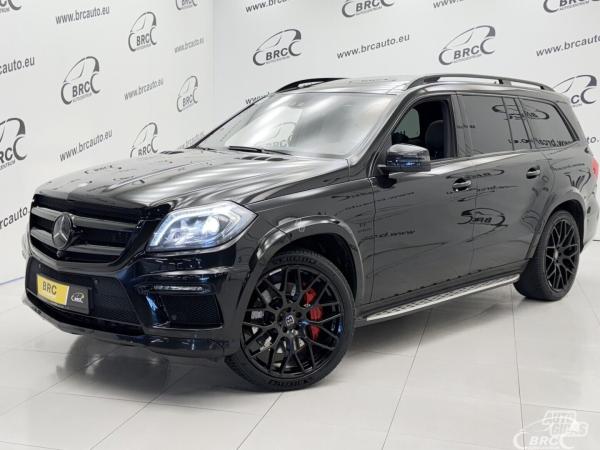 Black Mercedes-Benz gl-63-amg 2014 in Avizieniai, with an engine capacity of 5.50 L and mileage of 169 thousand km for 26900 €, photo 1 on AUTOMOTO.COM.LV