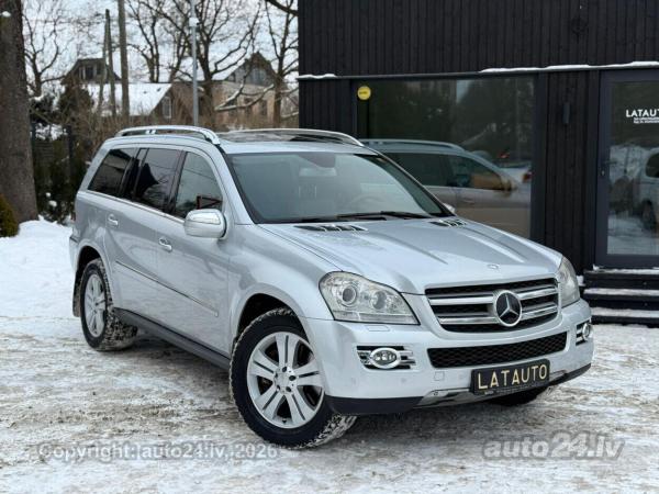 Grey Mercedes-Benz GL-Class 2008 in Riga, with an engine capacity of 3.00 L and mileage of 248 thousand km for 11990 €, photo 1 on AUTOMOTO.COM.LV