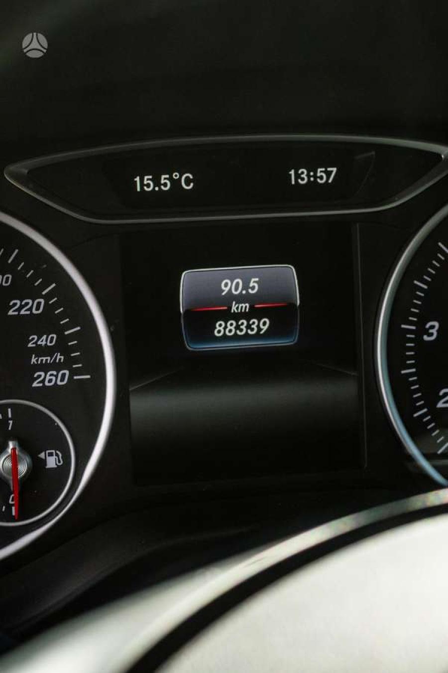 Black Mercedes-Benz GLA 180 2019 in Klaipeda, with an engine capacity of 1.60 L and mileage of 88 thousand km for 18000 €, photo 7 on AUTOMOTO.COM.LV