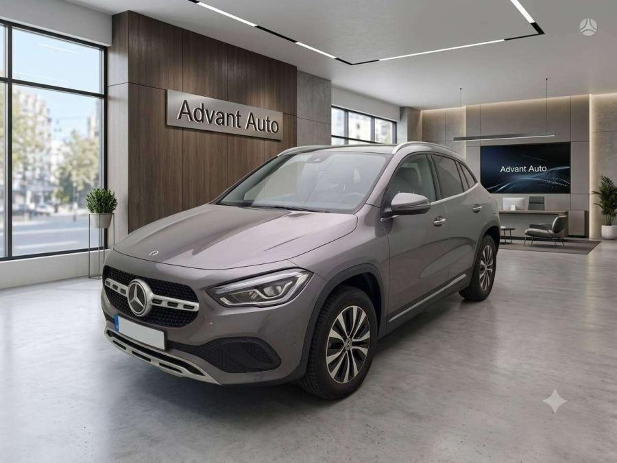 Grey Mercedes-Benz GLA 180 2022 in Vilnius, with an engine capacity of 1.33 L and mileage of 92 thousand km for 25350 €, photo 1 on AUTOMOTO.COM.LV