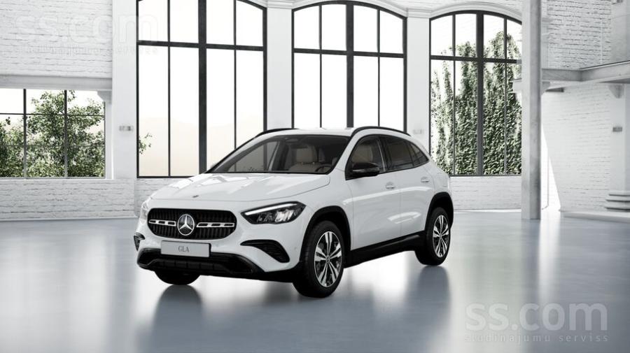 White Mercedes-Benz GLA 180 2026 in Riga, with an engine capacity of 1.40 L and mileage of 12 thousand km for 38900 €, photo 1 on AUTOMOTO.COM.LV