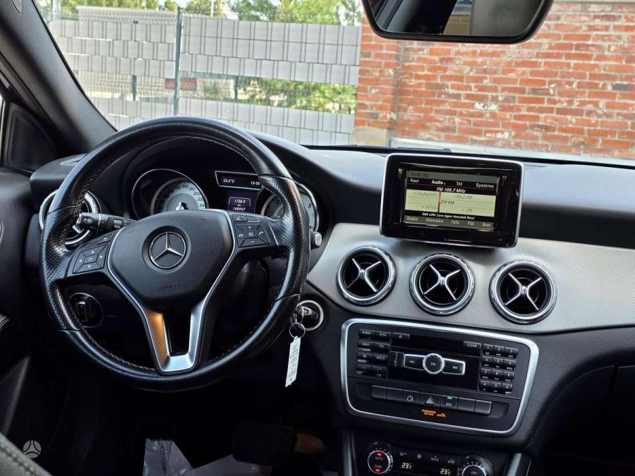 Black Mercedes-Benz GLA 200 2014 in Taurage, with an engine capacity of 2.14 L and mileage of 168 thousand km for 10900 €, photo 16 on AUTOMOTO.COM.LV