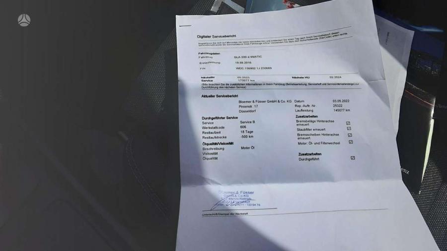 Melns Mercedes-Benz GLA 200 2016 Kauņa, ar dzinēja tilpumu 2.14 L un nobraukumu 204 tūkst. km par 12800 €, foto 27 vietnē AUTOMOTO.COM.LV
