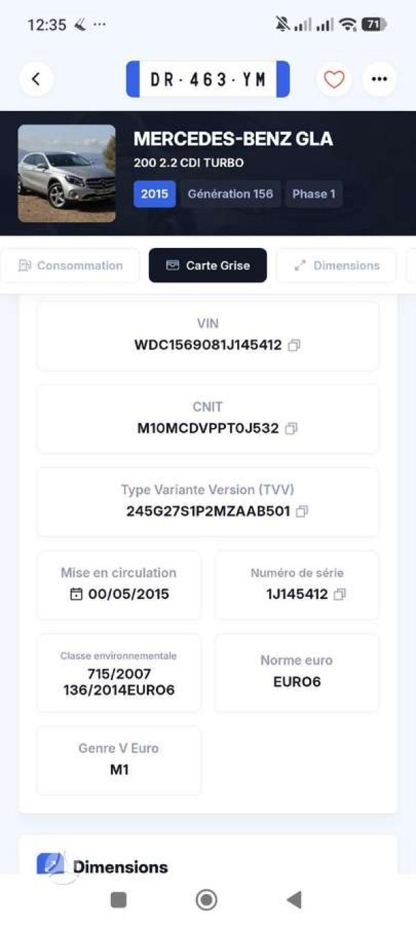 Black Mercedes-Benz GLA 200 2015 in Taurage, with an engine capacity of 2.10 L and mileage of 216 thousand km for 10200 €, photo 10 on AUTOMOTO.COM.LV