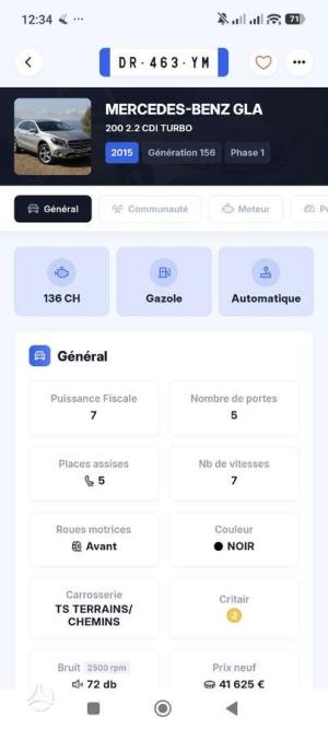 Черный Мерседес ГЛA 200 2015 в Таураге, объемом двигателя 2.10 л и пробегом 216 тыс. км за 10200 €, фото 14 на AUTOMOTO.COM.LV