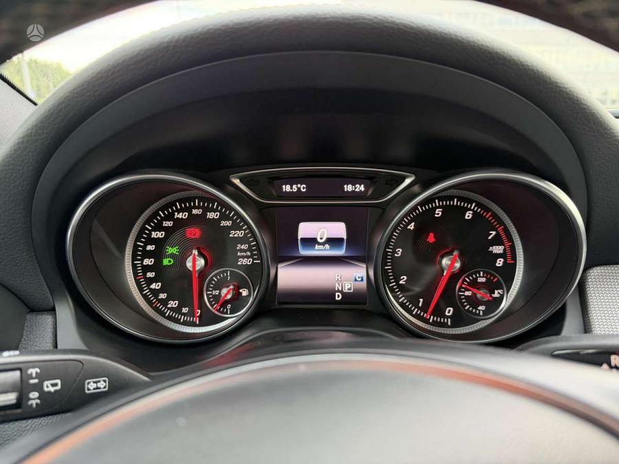 Pelēks Mercedes-Benz GLA 200 2018 Kauņa, ar dzinēja tilpumu 1.60 L un nobraukumu 249 tūkst. km par 12899 €, foto 18 vietnē AUTOMOTO.COM.LV
