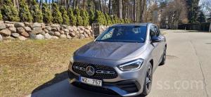 Pelēks Mercedes-Benz GLA 200 2021 Rīga, ar dzinēja tilpumu 1.40 L un nobraukumu 61 tūkst. km par 34000 €, foto  vietnē AUTOMOTO.COM.LV