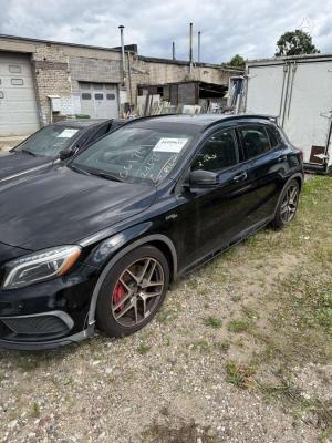 Black Mercedes-Benz gla-45-amg 2014 in Vilnius, with an engine capacity of 2.00 L and mileage of 387 thousand km for 9900 €, photo 5 on AUTOMOTO.COM.LV