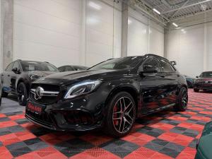 Black Mercedes-Benz gla-45-amg 2016 in Vilnius, with an engine capacity of 1.99 L and mileage of 140 thousand km for 23990 €, photo  on AUTOMOTO.COM.LV