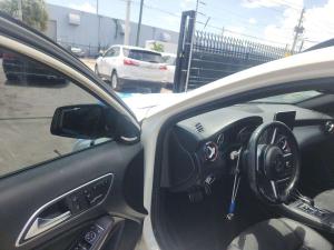 White Mercedes-Benz gla-45-amg 2016 in Vilnius, with an engine capacity of 2.00 L and mileage of 150 thousand km for 8800 €, photo 9 on AUTOMOTO.COM.LV