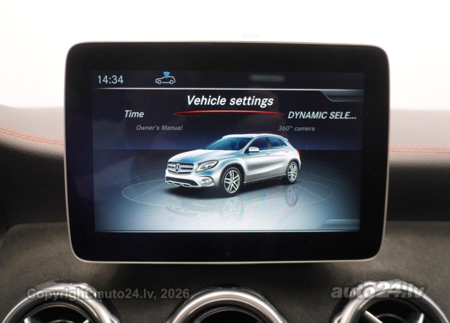 Grey Mercedes-Benz GLA-Class 2017 in Tartu, with an engine capacity of 2.00 L and mileage of 141 thousand km for 18500 €, photo 16 on AUTOMOTO.COM.LV