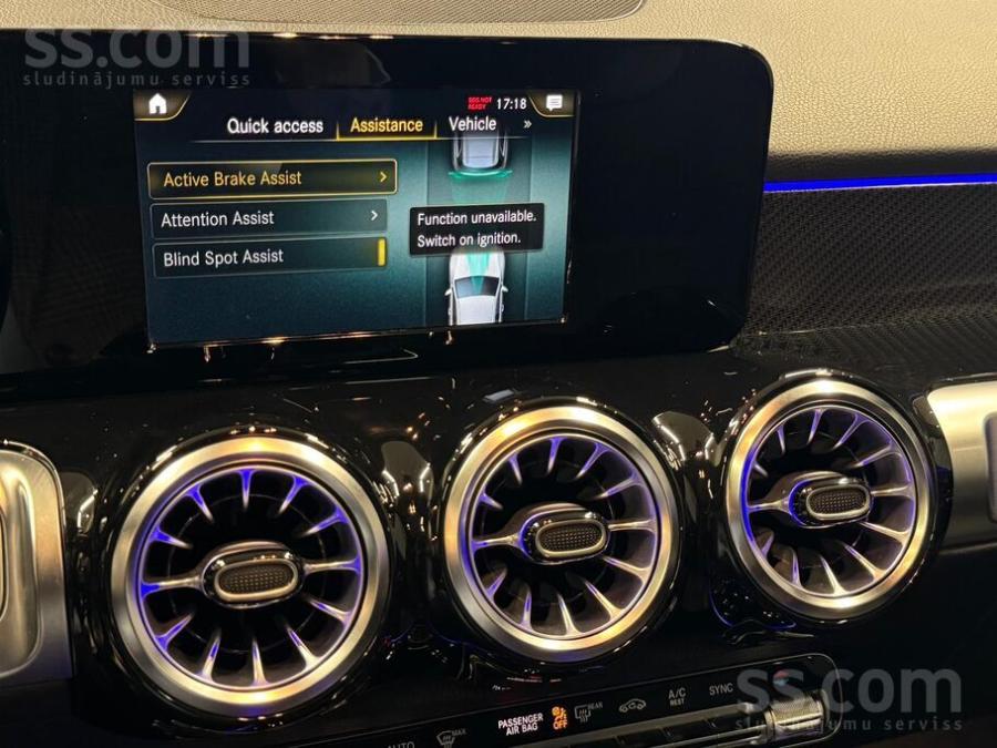 Черный Мерседес GLB 200 2021 в Рига, объемом двигателя 2.00 л и пробегом 52 тыс. км за 30990 €, фото 14 на AUTOMOTO.COM.LV