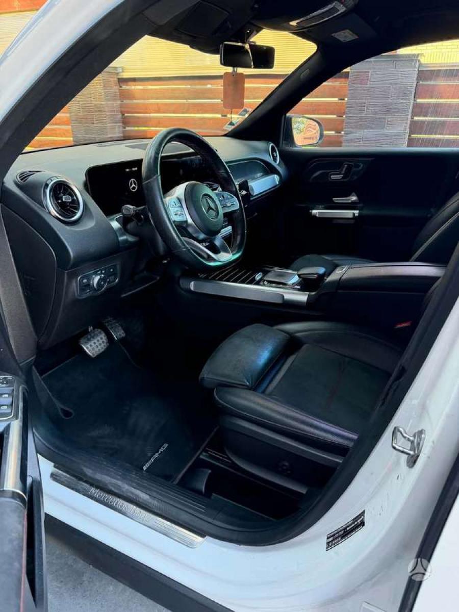 White Mercedes-Benz GLB 200 2021 in Vilnius, with an engine capacity of 1.95 L and mileage of 280 thousand km for 17890 €, photo 10 on AUTOMOTO.COM.LV