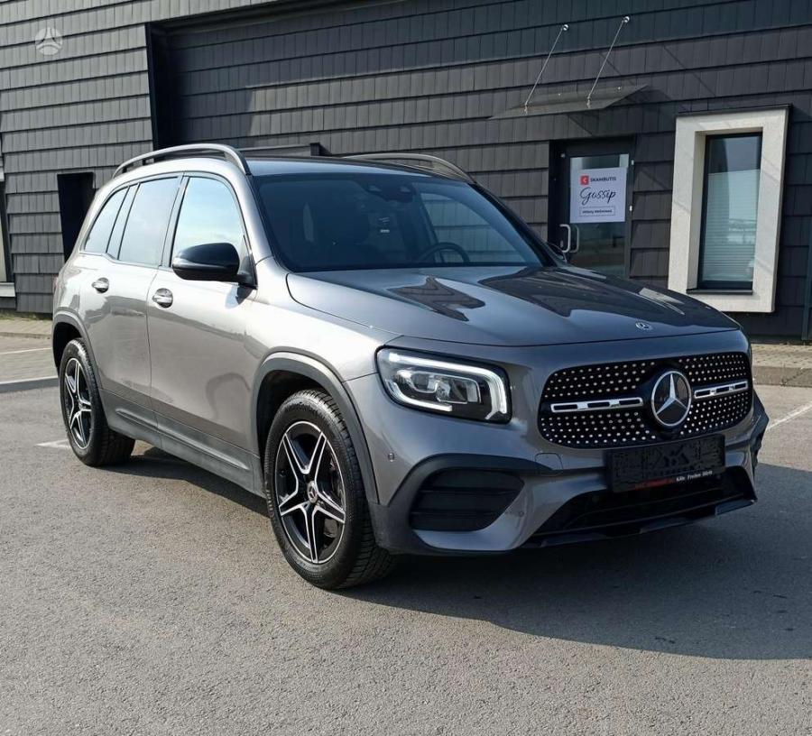 Pelēks Mercedes-Benz GLB 220 2021 Kauņa, ar dzinēja tilpumu 1.95 L un nobraukumu 176 tūkst. km par 18990 €, foto 1 vietnē AUTOMOTO.COM.LV