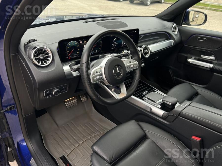 Blue Mercedes-Benz GLB 250 2021 in Riga, with an engine capacity of 2.00 L and mileage of 76 thousand km for 32900 €, photo 9 on AUTOMOTO.COM.LV