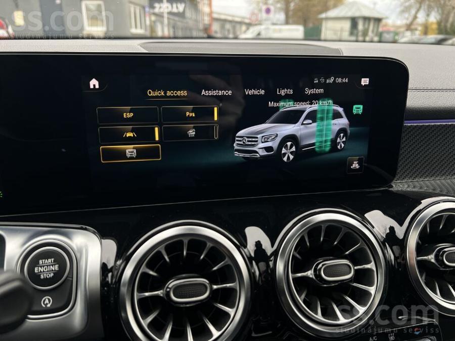 Blue Mercedes-Benz GLB 250 2021 in Riga, with an engine capacity of 2.00 L and mileage of 76 thousand km for 32900 €, photo 18 on AUTOMOTO.COM.LV