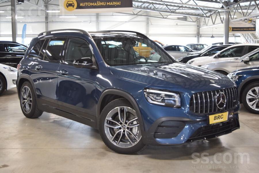 Zils Mercedes-Benz GLB 35 AMG 2022 Rīga, ar dzinēja tilpumu 2.00 L un nobraukumu 65 tūkst. km par 36900 €, foto 1 vietnē AUTOMOTO.COM.LV