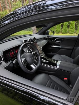 Black Mercedes-Benz GLC 200 2023 in Riga, with an engine capacity of 2.00 L and mileage of 56 thousand km for 49000 €, photo 7 on AUTOMOTO.COM.LV