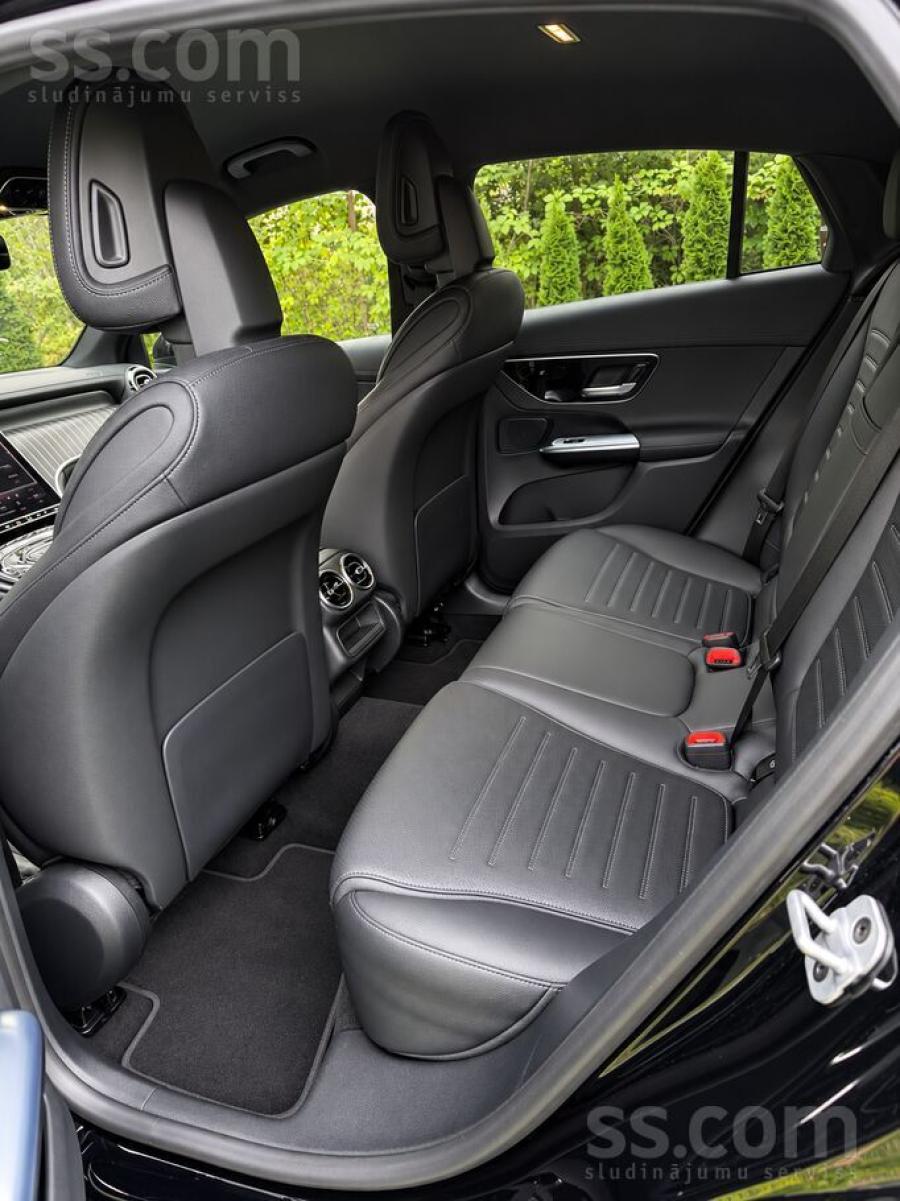 Black Mercedes-Benz GLC 200 2023 in Riga, with an engine capacity of 2.00 L and mileage of 56 thousand km for 49000 €, photo 8 on AUTOMOTO.COM.LV