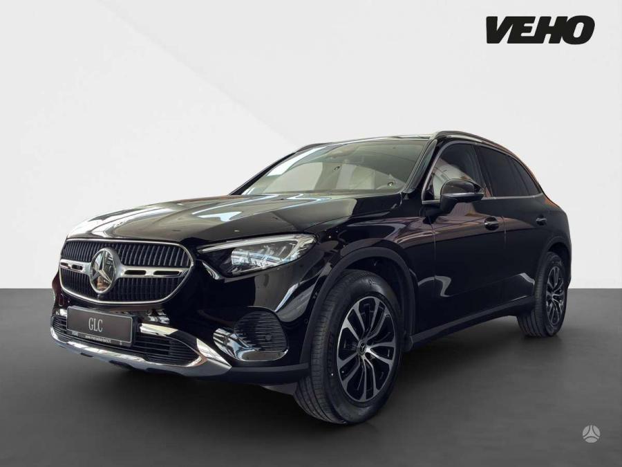 Black Mercedes-Benz GLC 200 2026 in Vilnius, with an engine capacity of 1.99 L and mileage of 0 thousand km for 55230 €, photo 1 on AUTOMOTO.COM.LV