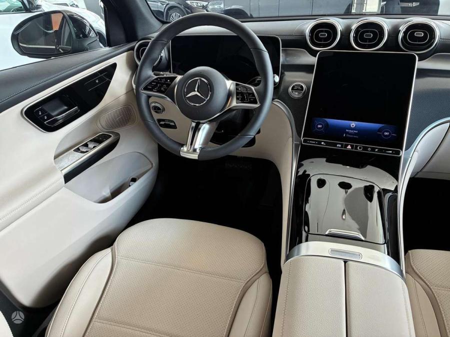 Black Mercedes-Benz GLC 200 2026 in Vilnius, with an engine capacity of 1.99 L and mileage of 0 thousand km for 55230 €, photo 17 on AUTOMOTO.COM.LV