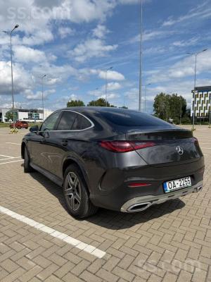 Black Mercedes-Benz GLC 200 2024 in Riga, with an engine capacity of 2.00 L and mileage of 13 thousand km for 55000 €, photo  on AUTOMOTO.COM.LV